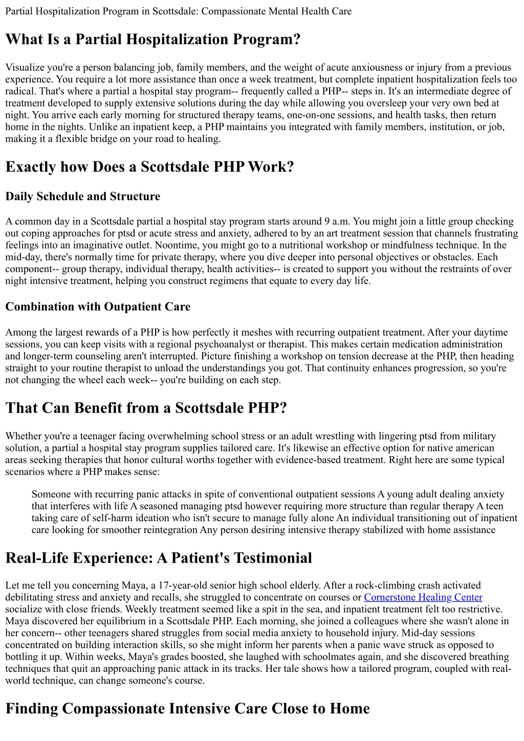 PPT - Partial Hospitalization Program in Scottsdale: Compassionate ...