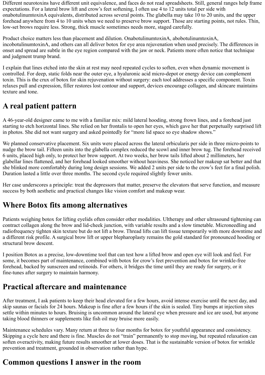 PPT - Awaken the Eyes: Botox for Sagging Eyelids PowerPoint ...