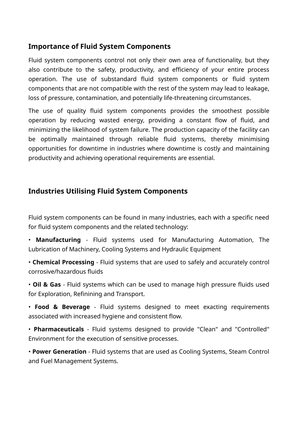 PPT - Understanding Fluid System Components and Their Role in Modern ...