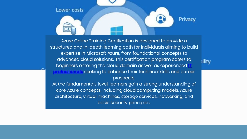 PPT - Azure Online Training Certification for Azure Fundamentals to ...