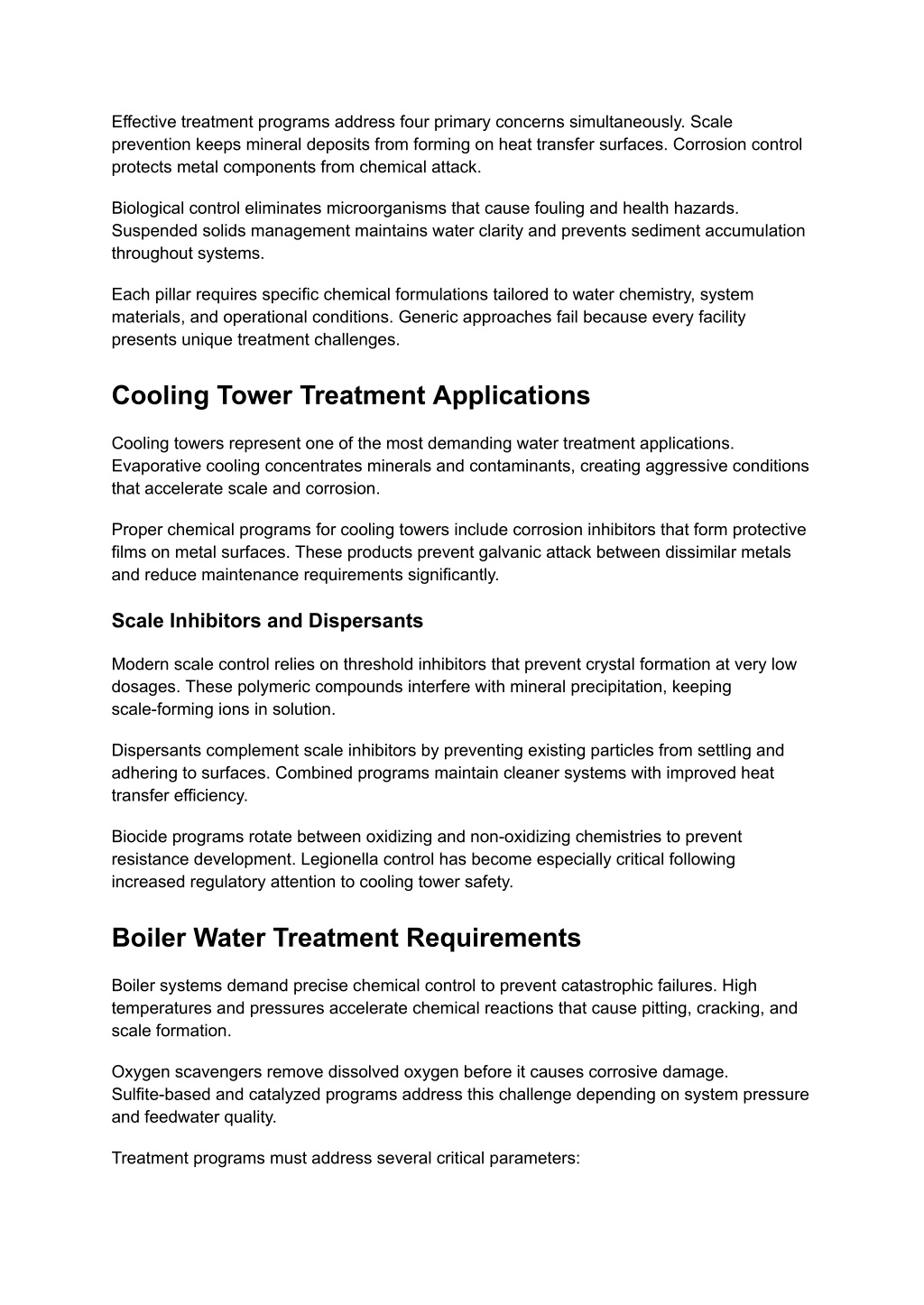 PPT - How Do Water Treatment Chemicals Support Industrial Operations ...