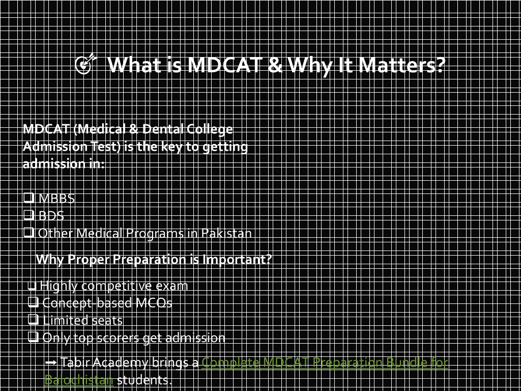 PPT - MDCAT Full Preparation Plan for Balochistan PowerPoint ...