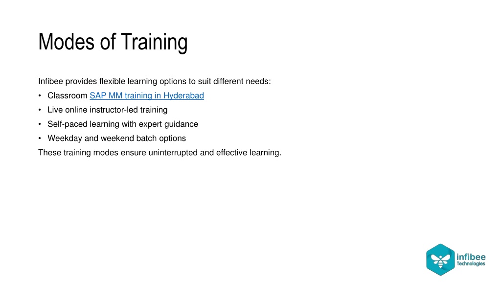 PPT - From Beginner to Expert SAP MM Training in Hyderabad at Infibee ...