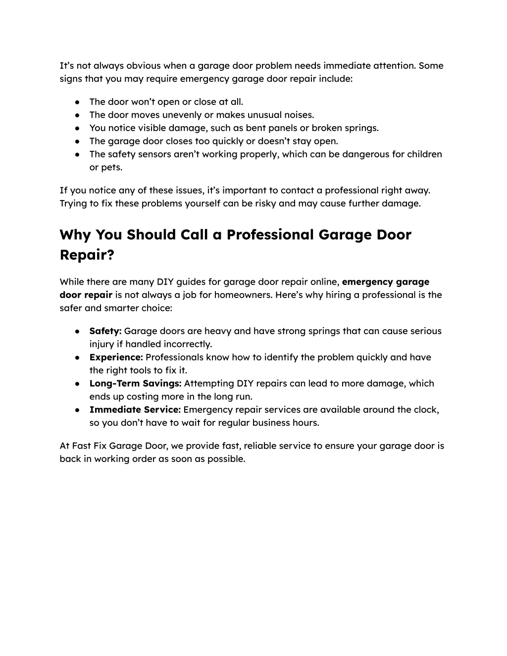 PPT - Essential Emergency Garage Door Repair Tips for Homeowners | Fast ...