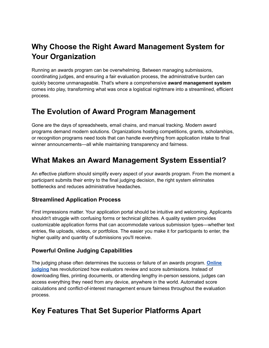 PPT - Why Choose the Right Award Management System for Your ...