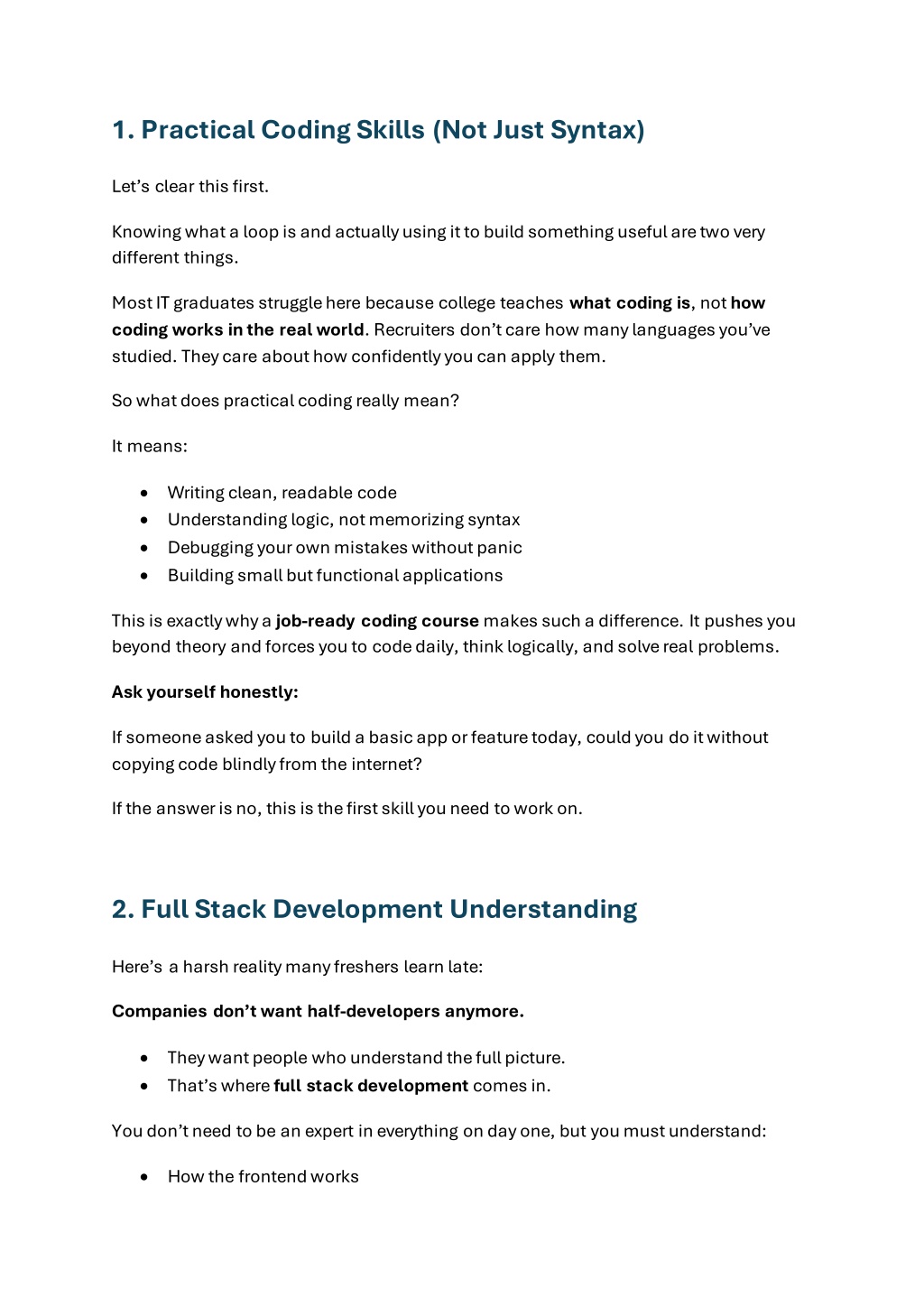 PPT - 5 Skills Every IT Graduate Must Master Before Their First Job ...