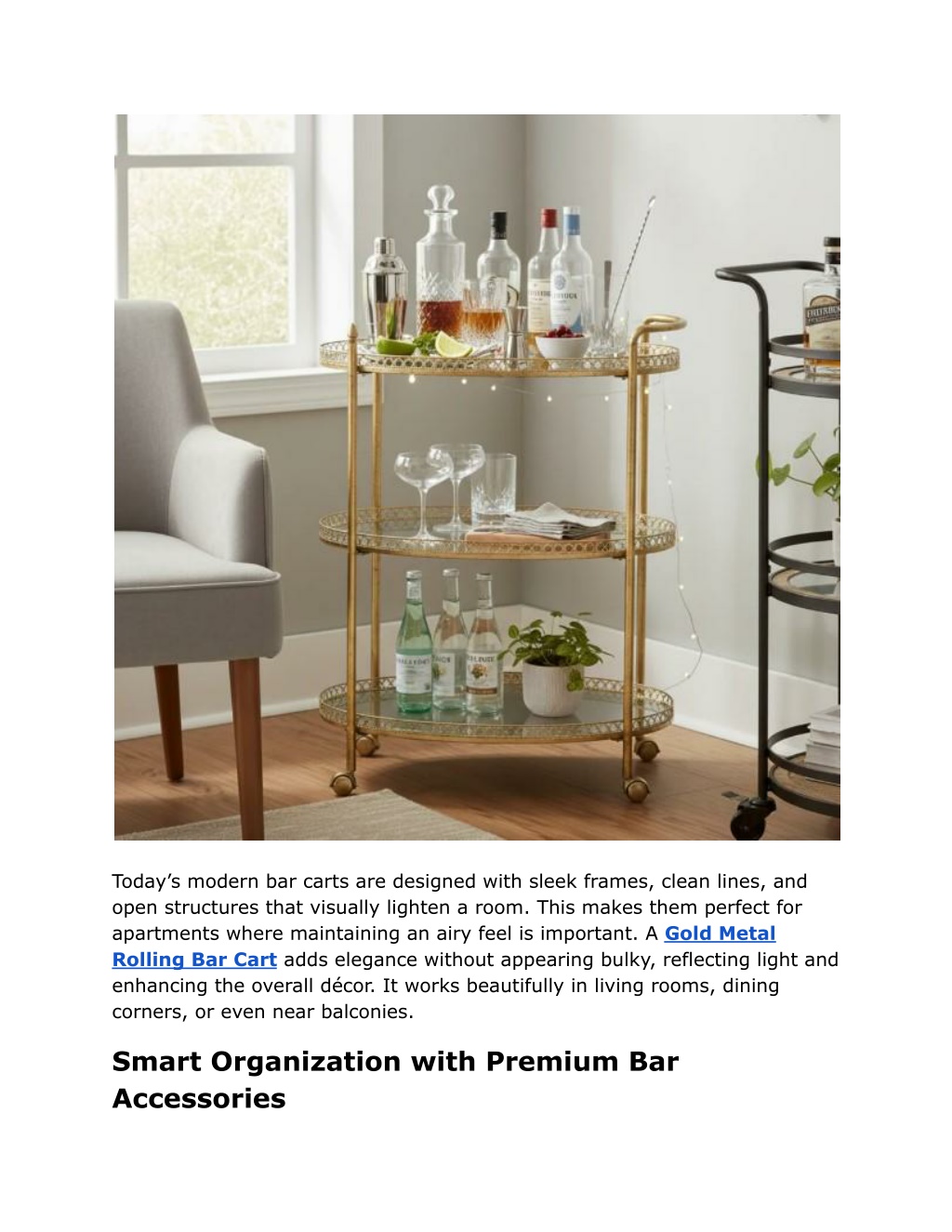 PPT - Smart Apartment Entertaining with a Rolling Bar Cart PowerPoint ...