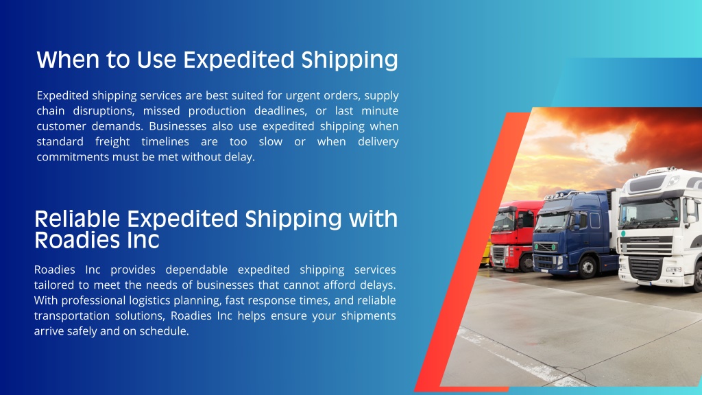 PPT - What Is Expedited Shipping and Why Your Business Needs It ...