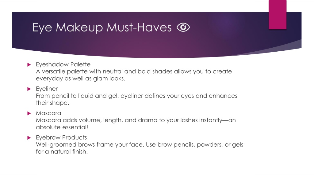 PPT - The Ultimate Guide to Must-Have Makeup Products PowerPoint ...