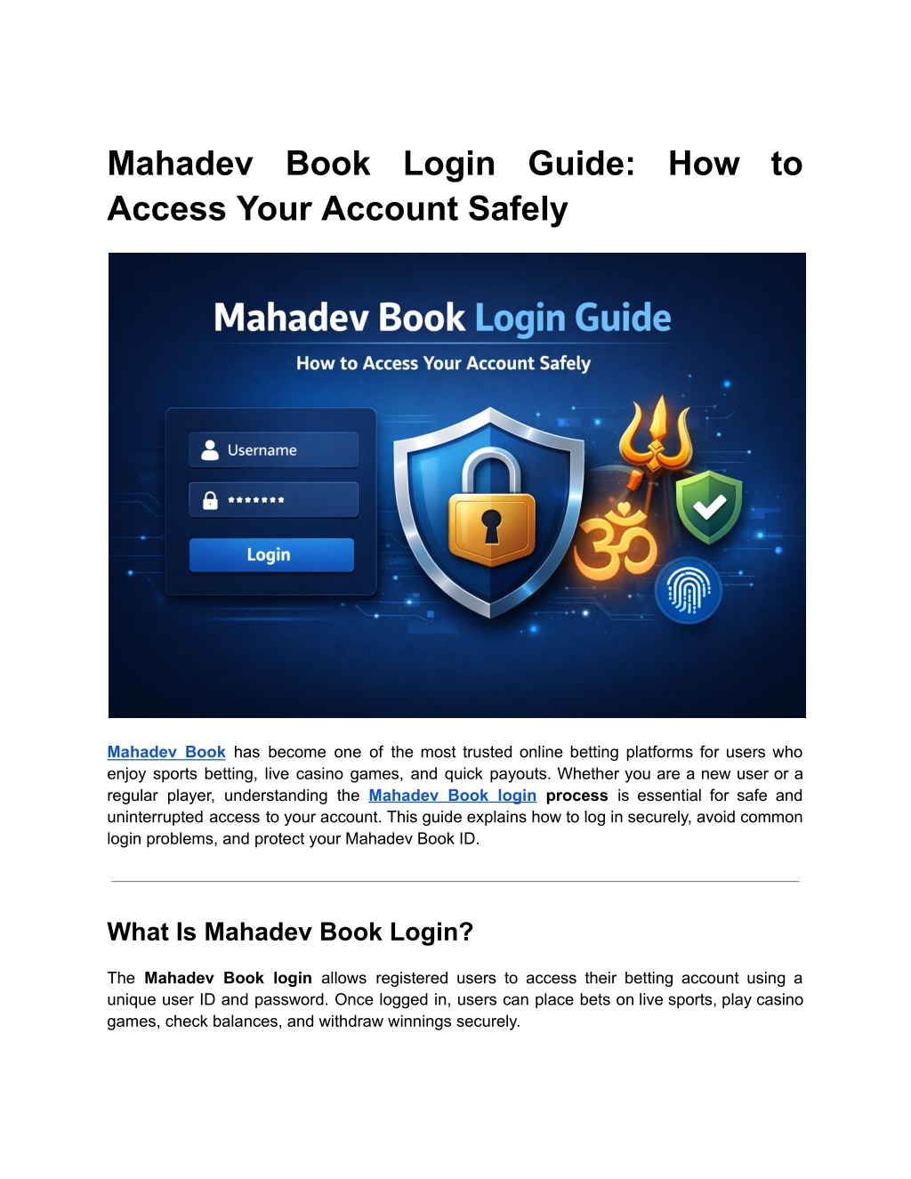 PPT - Mahadev Book Login Guide: How to Access Your Account Safely ...