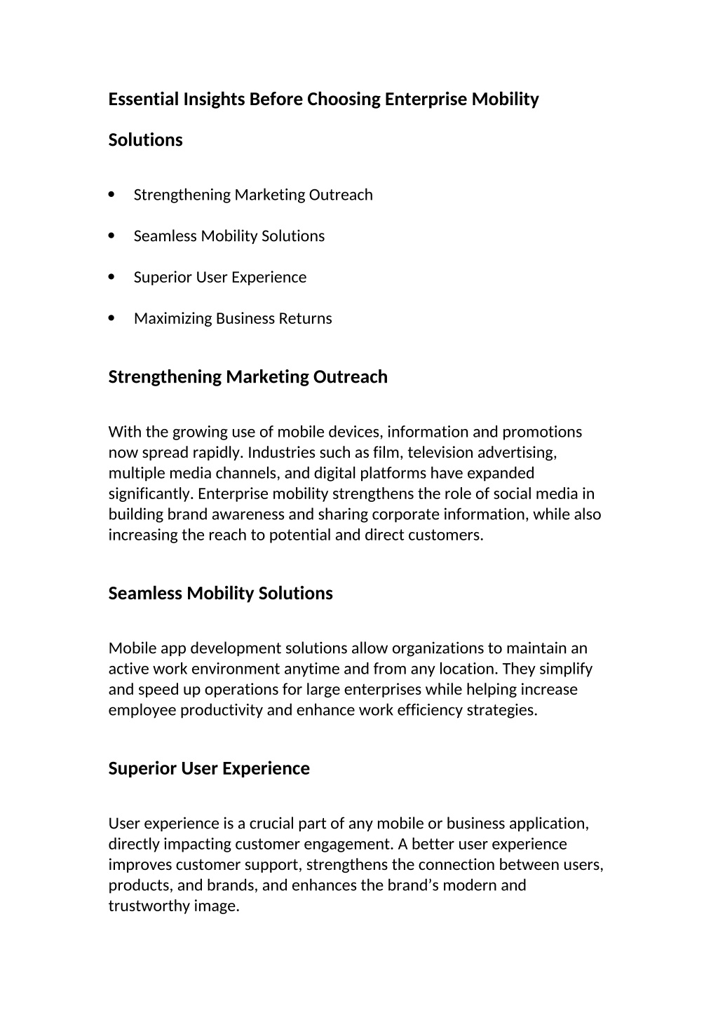PPT - What is enterprise mobility, and why is it a smart choice for ...