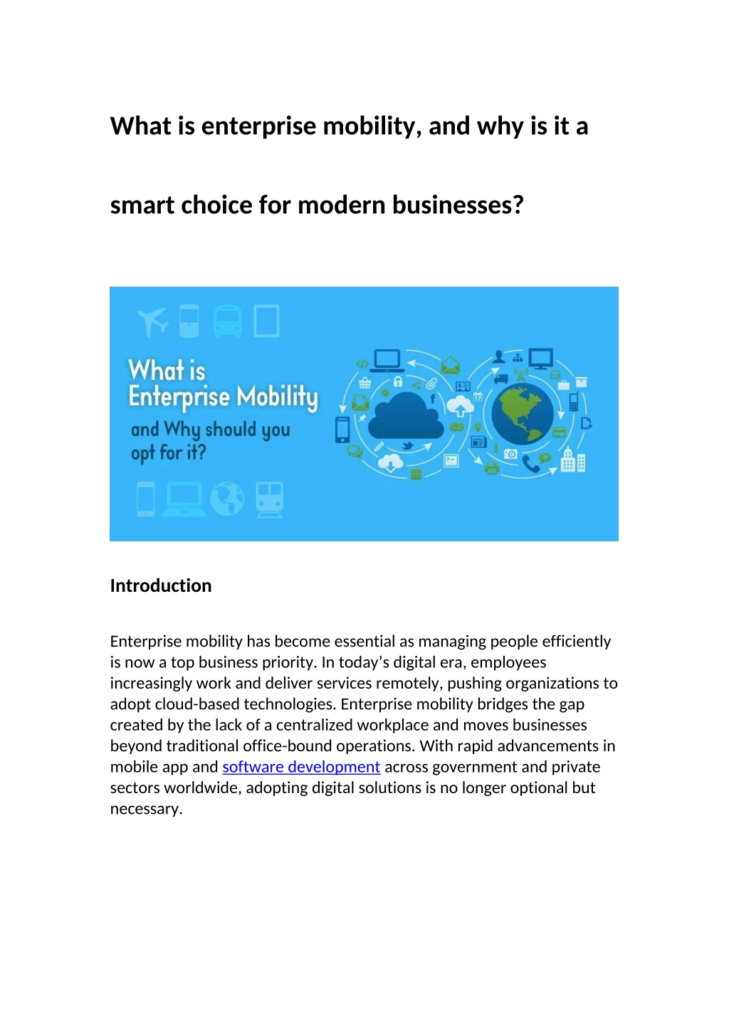 PPT - What is enterprise mobility, and why is it a smart choice for ...