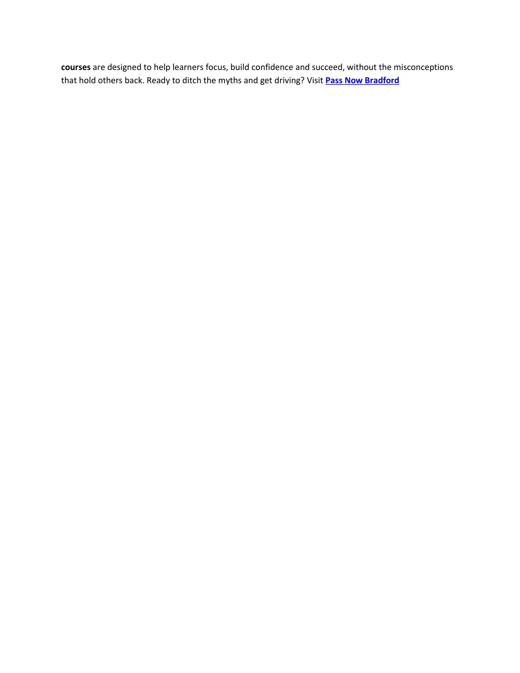 PPT - Pass Now-Intensive Driving Course Bradford PowerPoint ...