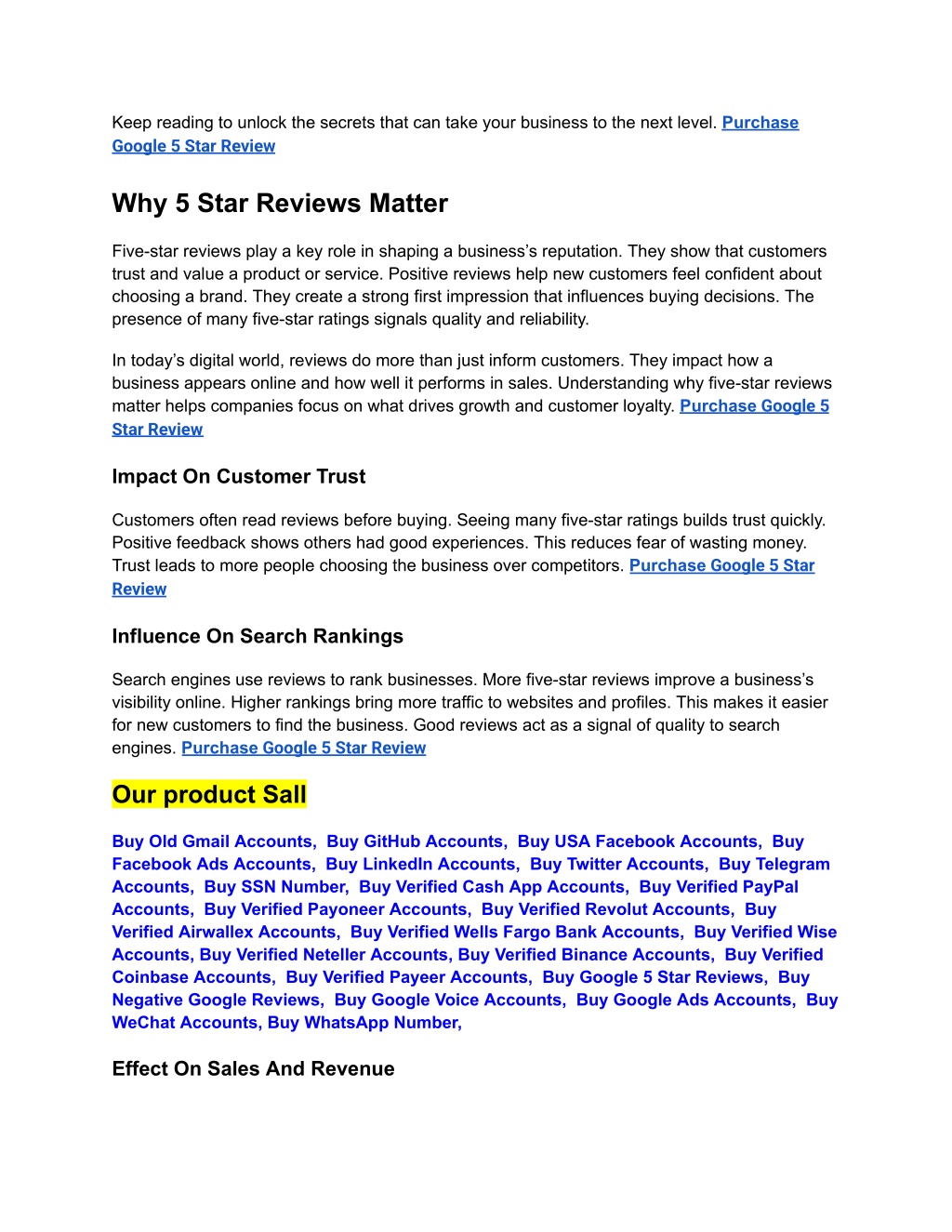 PPT - We Salle Google Five Star Reviews _ 100% Real and Authentic ...