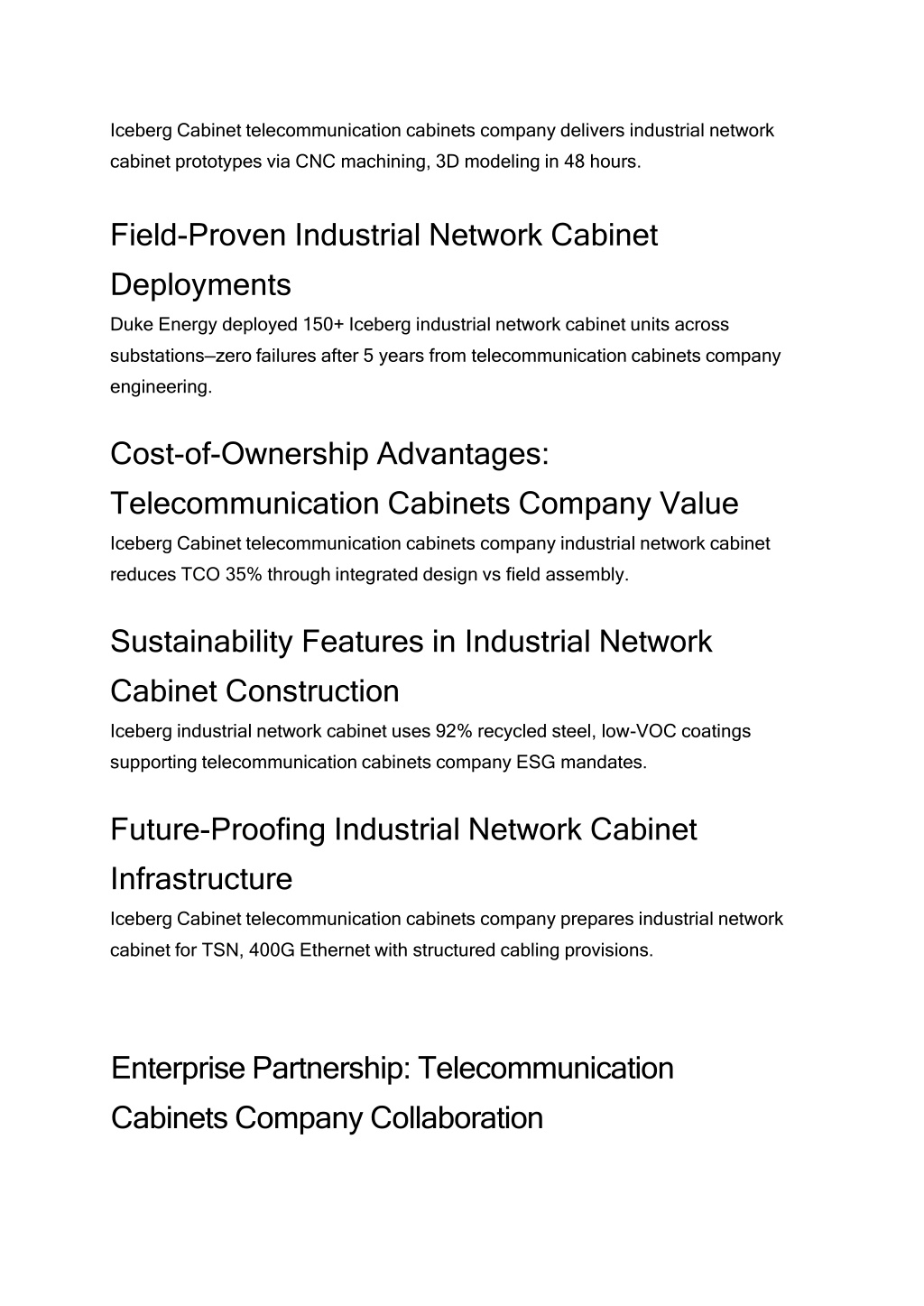 PPT - Why-Iceberg-Cabinet-Stands-Out-as-Premier-Telecommunication ...