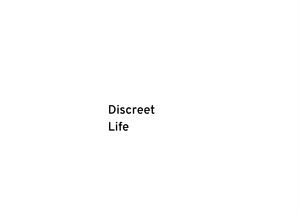 PPT - Discreet Life PowerPoint Presentation, free download - ID:14747691