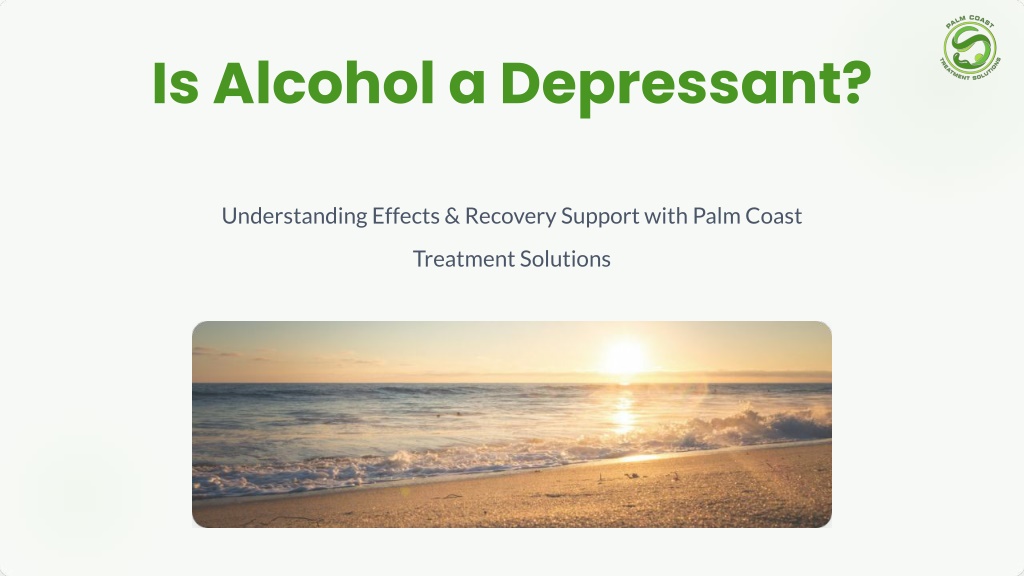 PPT - Is Alcohol a Depressant Effects on Mood and Mental Health ...
