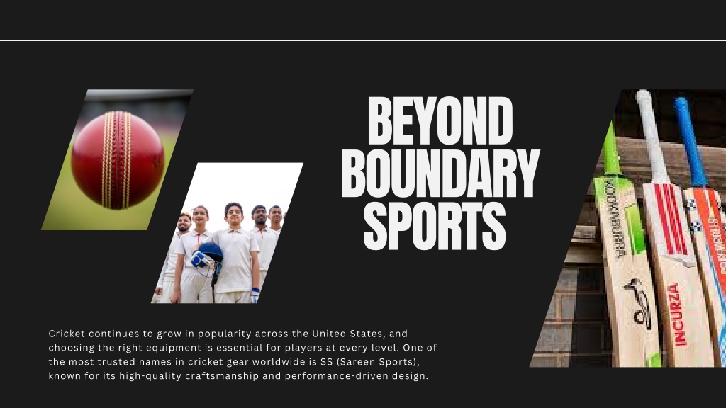 PPT - Premium Quality from Beyond Boundary Sports PowerPoint ...
