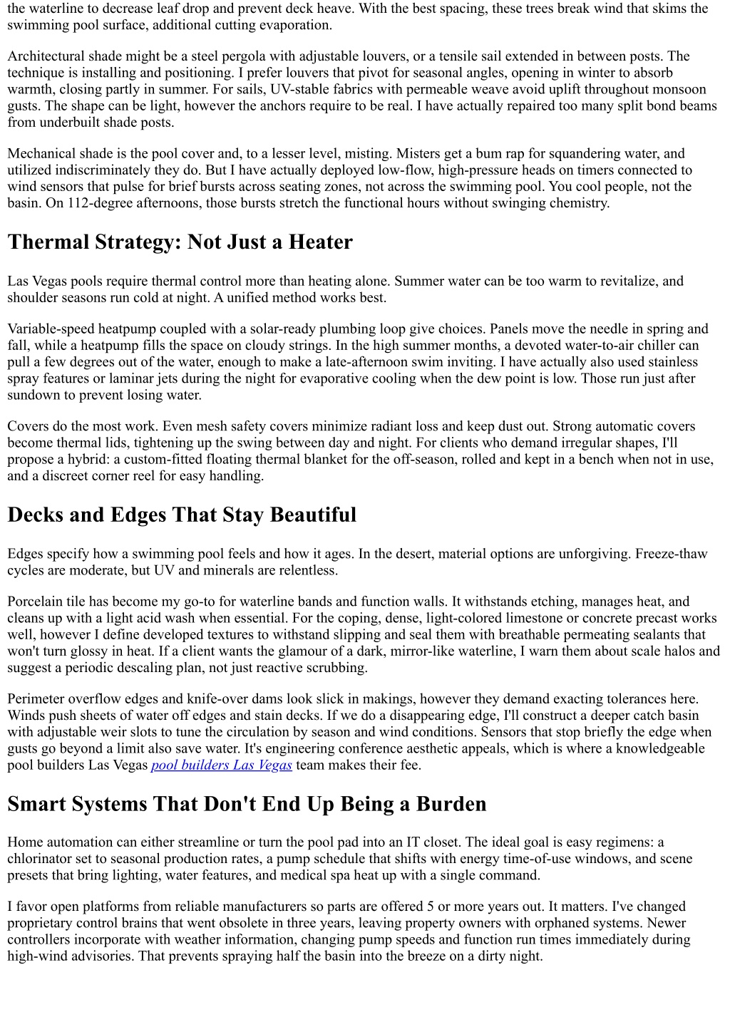 PPT - Pool Builders Las Vegas: Innovative Functions for Desert Living ...