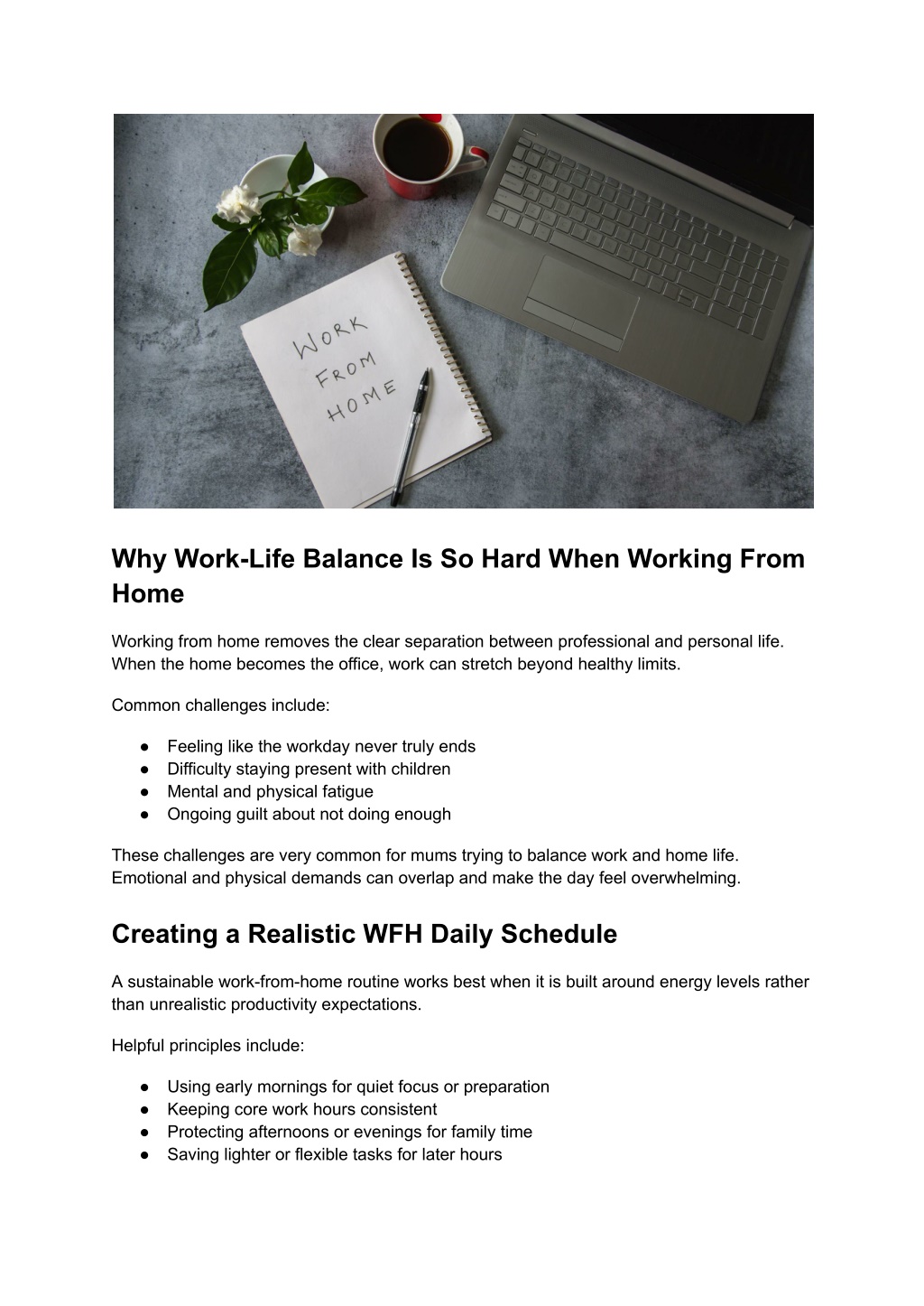 PPT - How to Find Work-Life Balance While Working From Home as a Mum ...