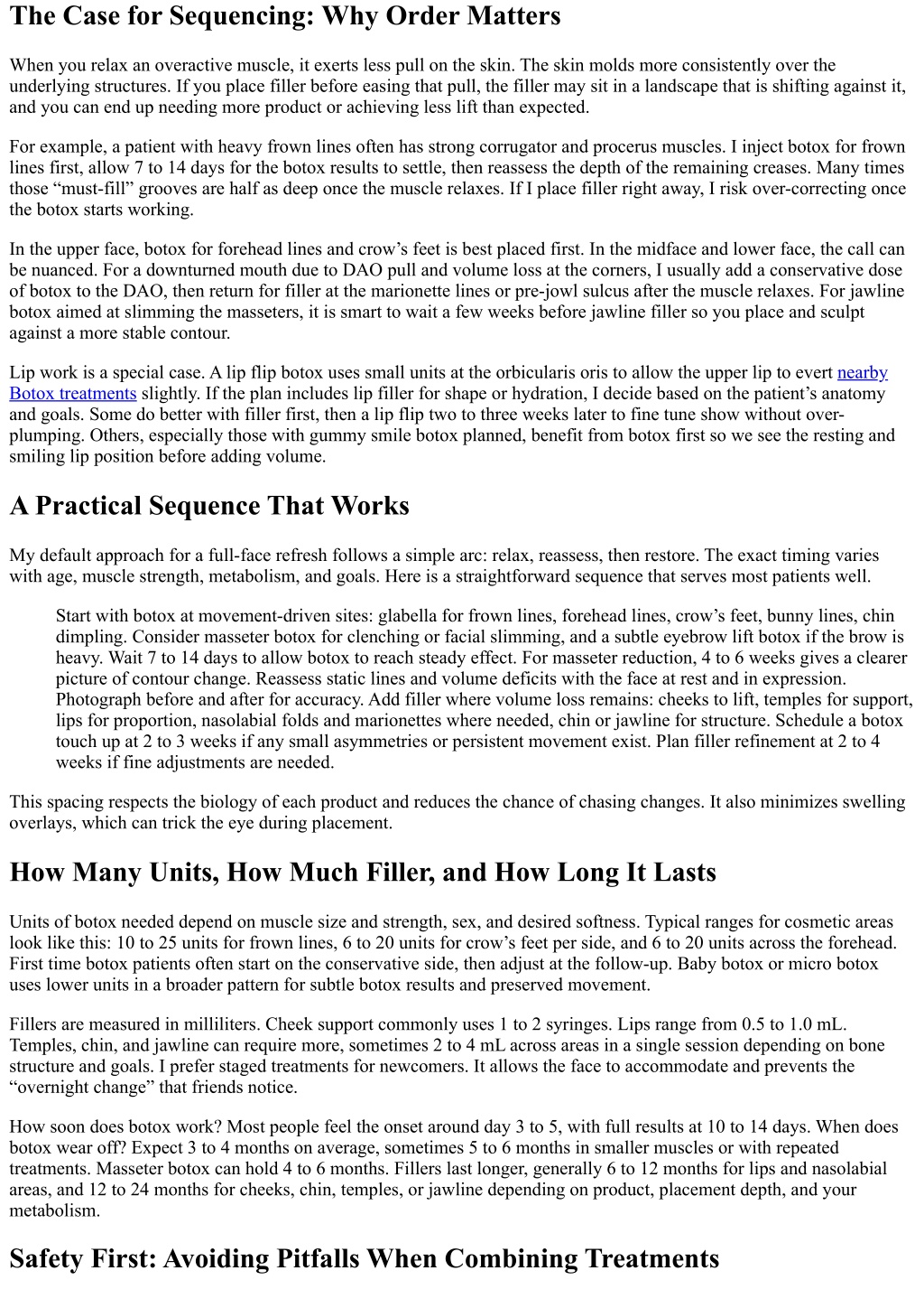 PPT - Botox and Fillers Together: Sequencing for Best Results ...