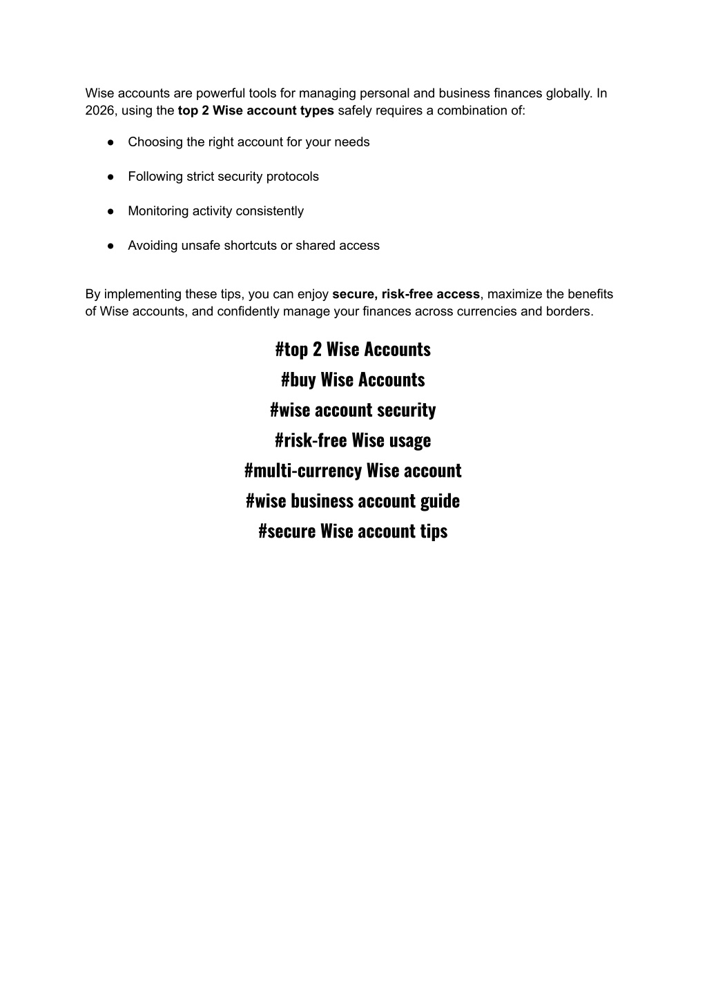 PPT - Top 2 Wise Accounts – Secure Access & Risk‑Free Usage Tips 2026 ...