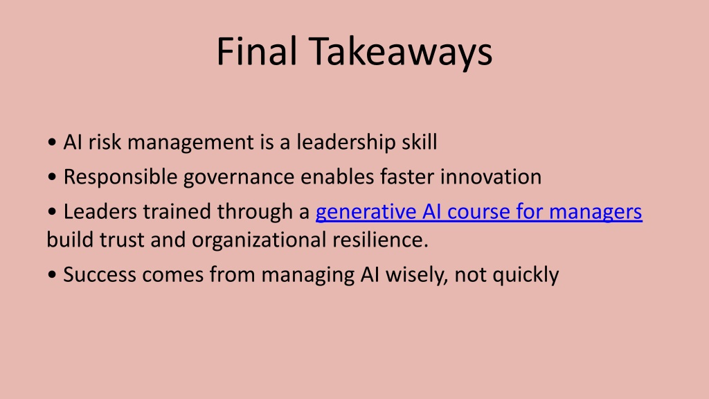 PPT - Generative AI Risk Management For Managers & Leaders PowerPoint ...
