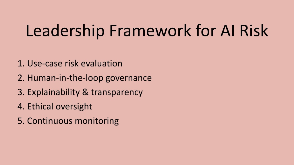 PPT - Generative AI Risk Management For Managers & Leaders PowerPoint ...
