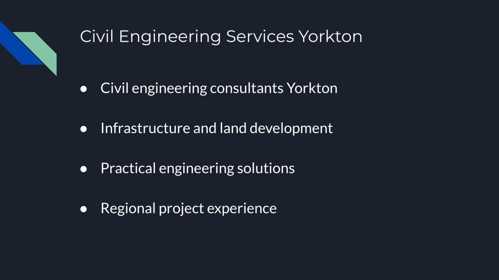 PPT - Professional Civil Engineering Services in Saskatchewan ...