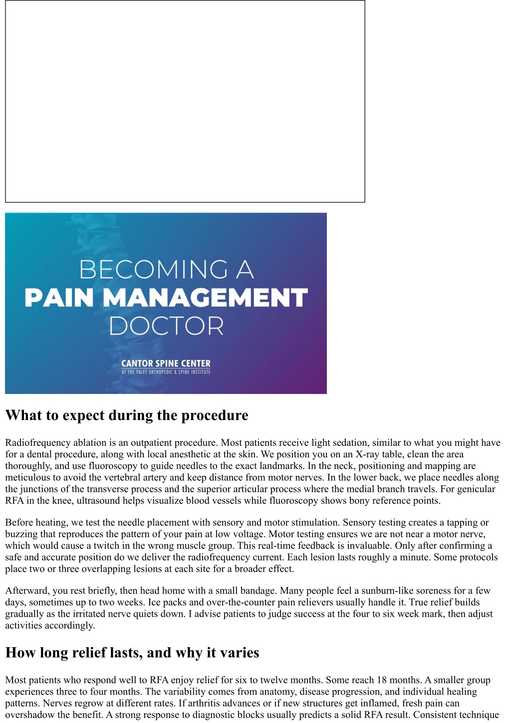 PPT - Radiofrequency Ablation Doctor: Long-Lasting Joint and Spine ...