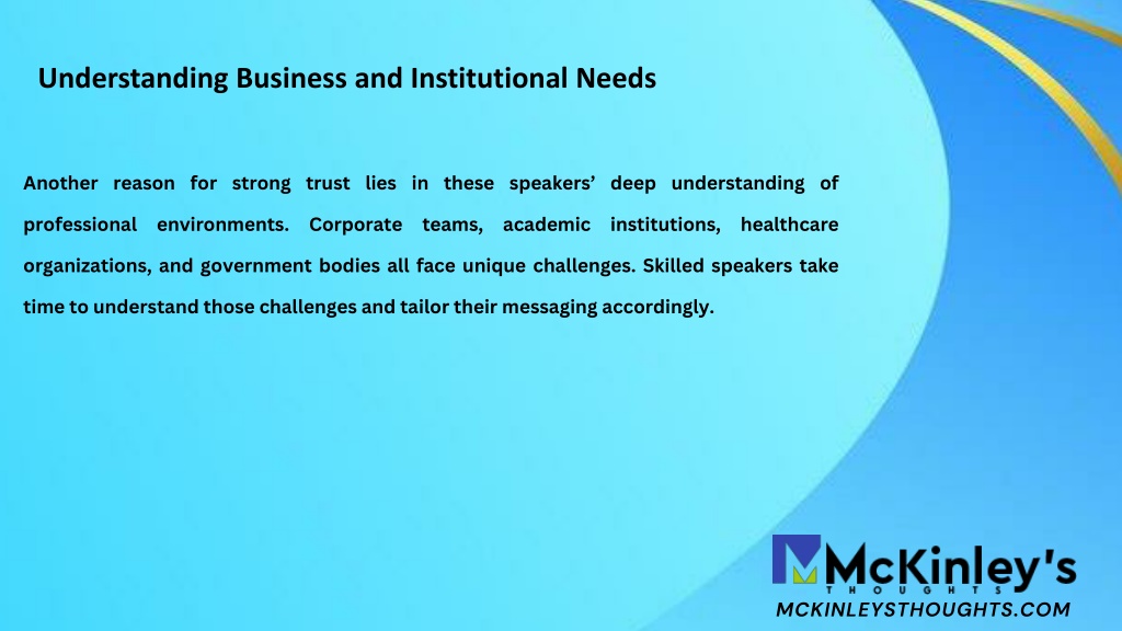 PPT - Why Businesses and Institutions Trust the Best Public Speakers in ...