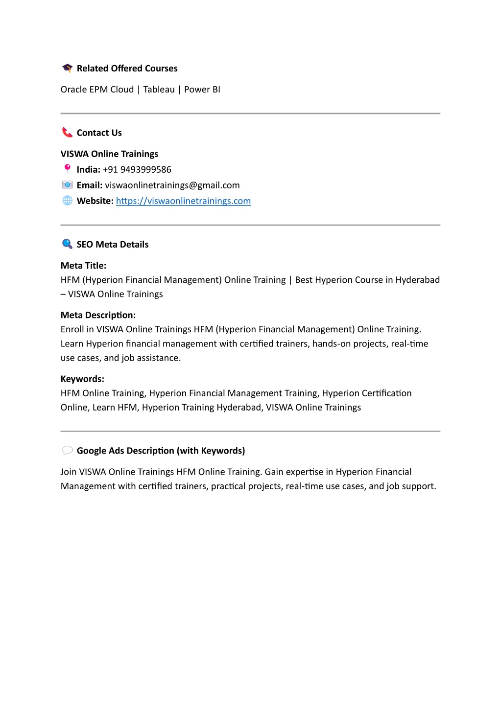 PPT - HFM Online Training & Real Time Support From India, Hyderabad ...
