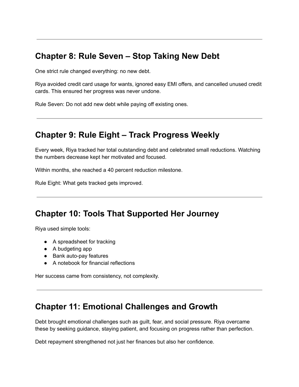 PPT - How Riya Reduced Her Debt by 40% Using Simple Rules PowerPoint ...