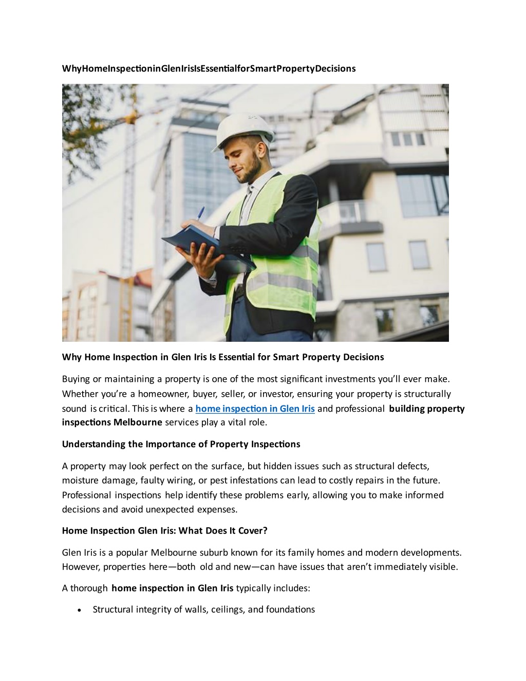 PPT - Why Home Inspection in Glen Iris Is Essential for Smart Property ...