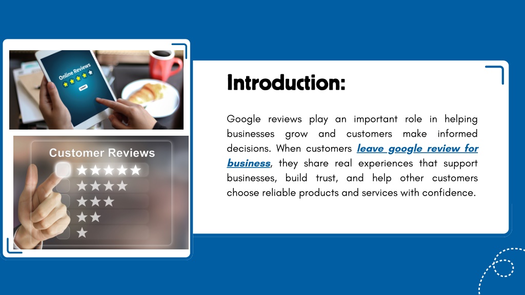 PPT - Why Should You Leave a Google Review for a Business PowerPoint ...