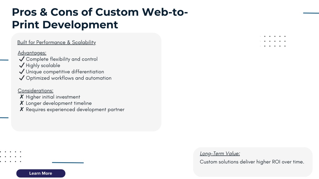 PPT - Web to Print Software vs. Custom Web to Print Development Which ...