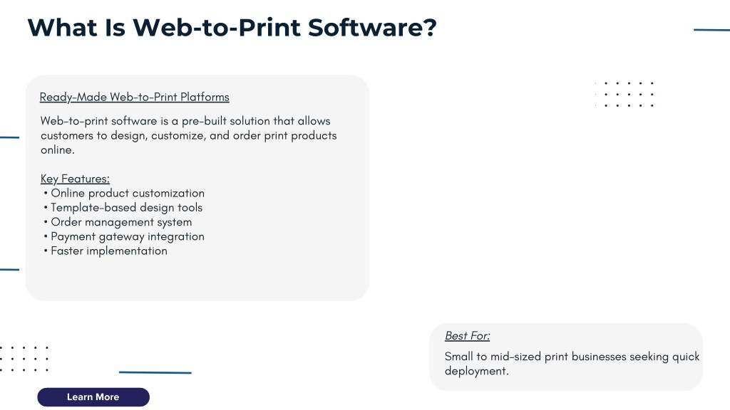 PPT - Web to Print Software vs. Custom Web to Print Development Which ...