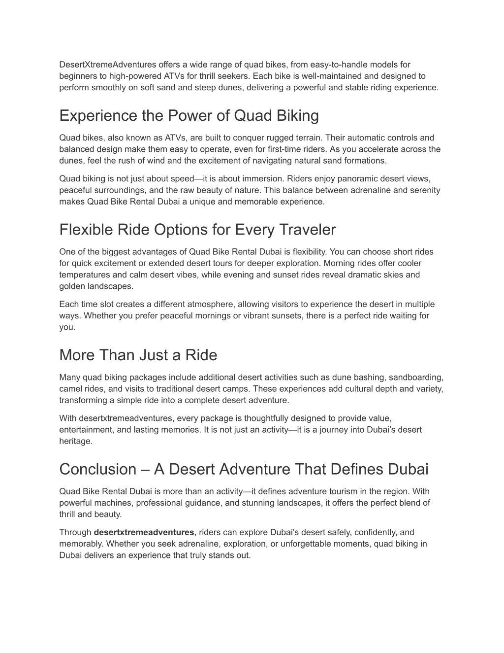 PPT - Quad Bike Rental Dubai PowerPoint Presentation, free download - ID:14751656