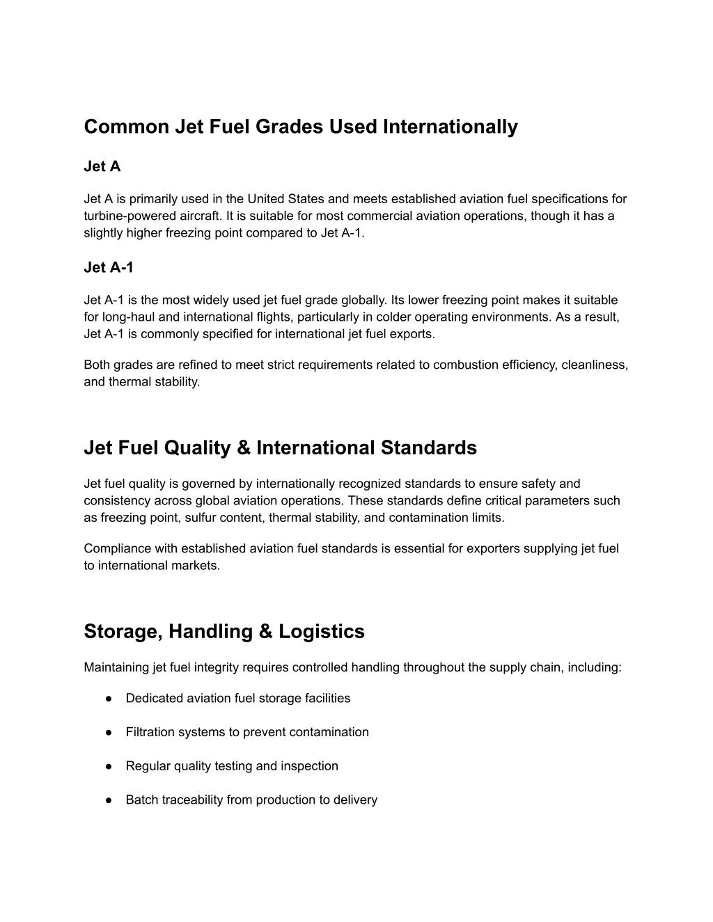PPT - Jet Fuel for Global Aviation: Grades, Standards & Trade ...