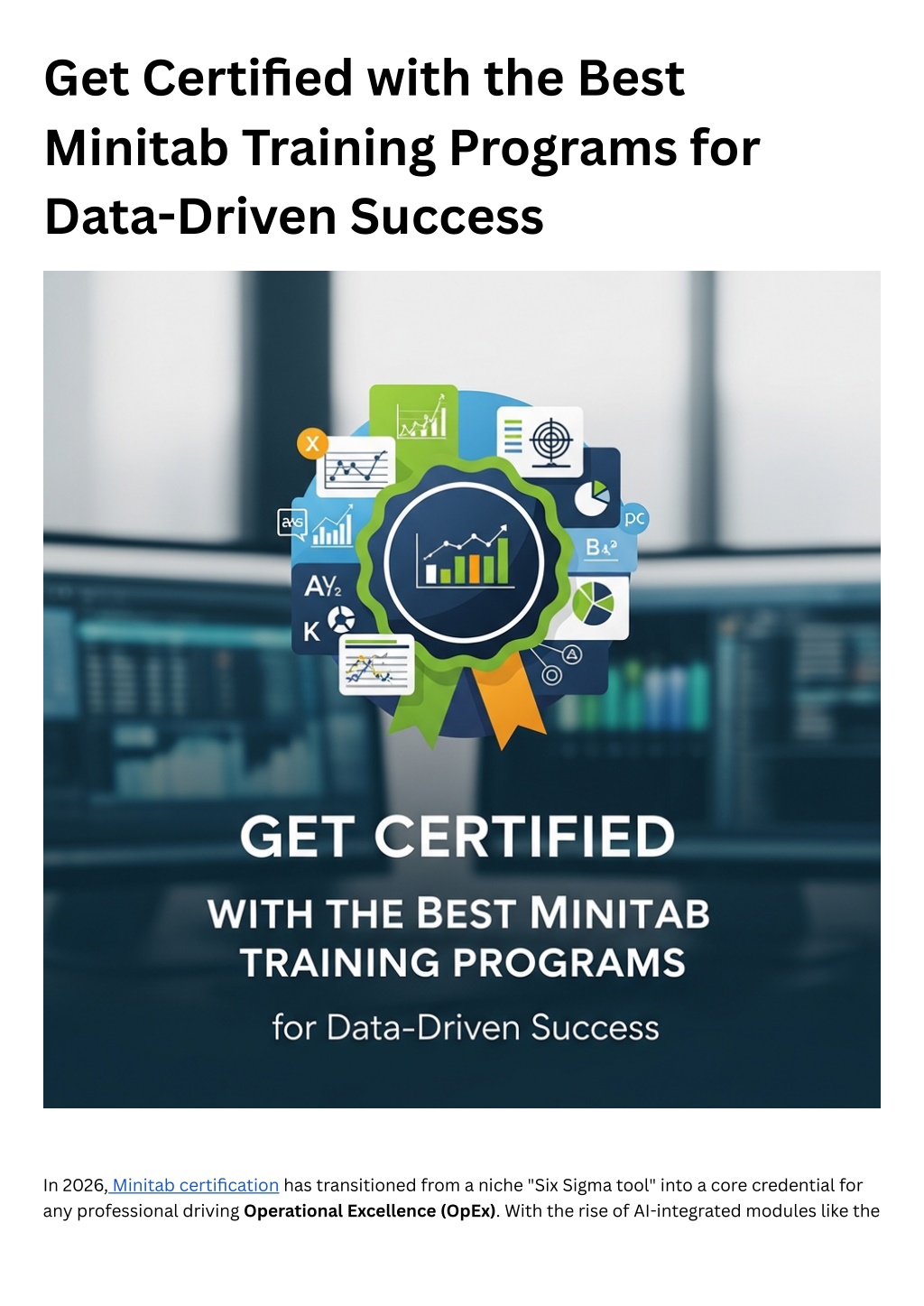 PPT - Get Certified with the Best Minitab Training Programs for Data ...