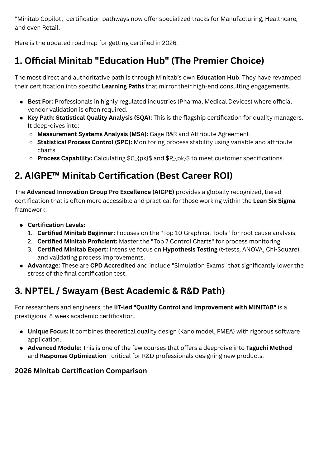 PPT - Get Certified with the Best Minitab Training Programs for Data-Driven Success PowerPoint ...