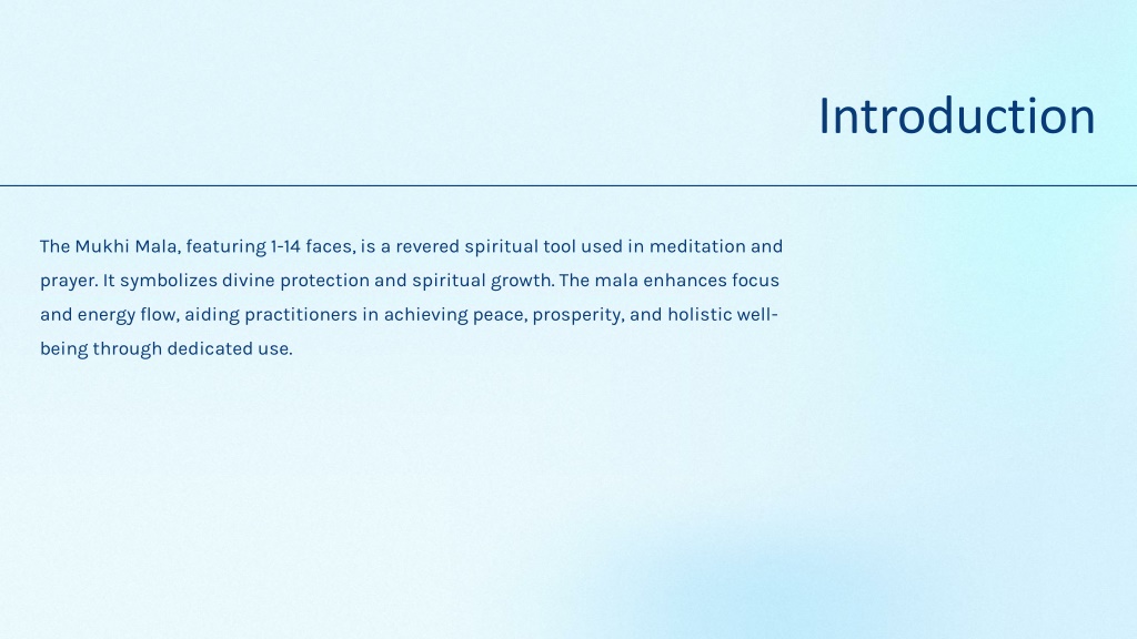 PPT - Sarv Siddha 1–14 Mukhi Rudraksha Mala PowerPoint Presentation ...
