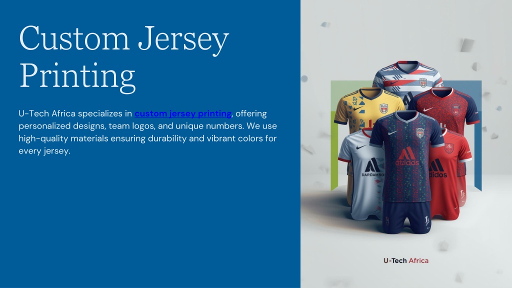 PPT - Basketball Jersey Printing Service in Kinshasa - U-Tech Africa ...