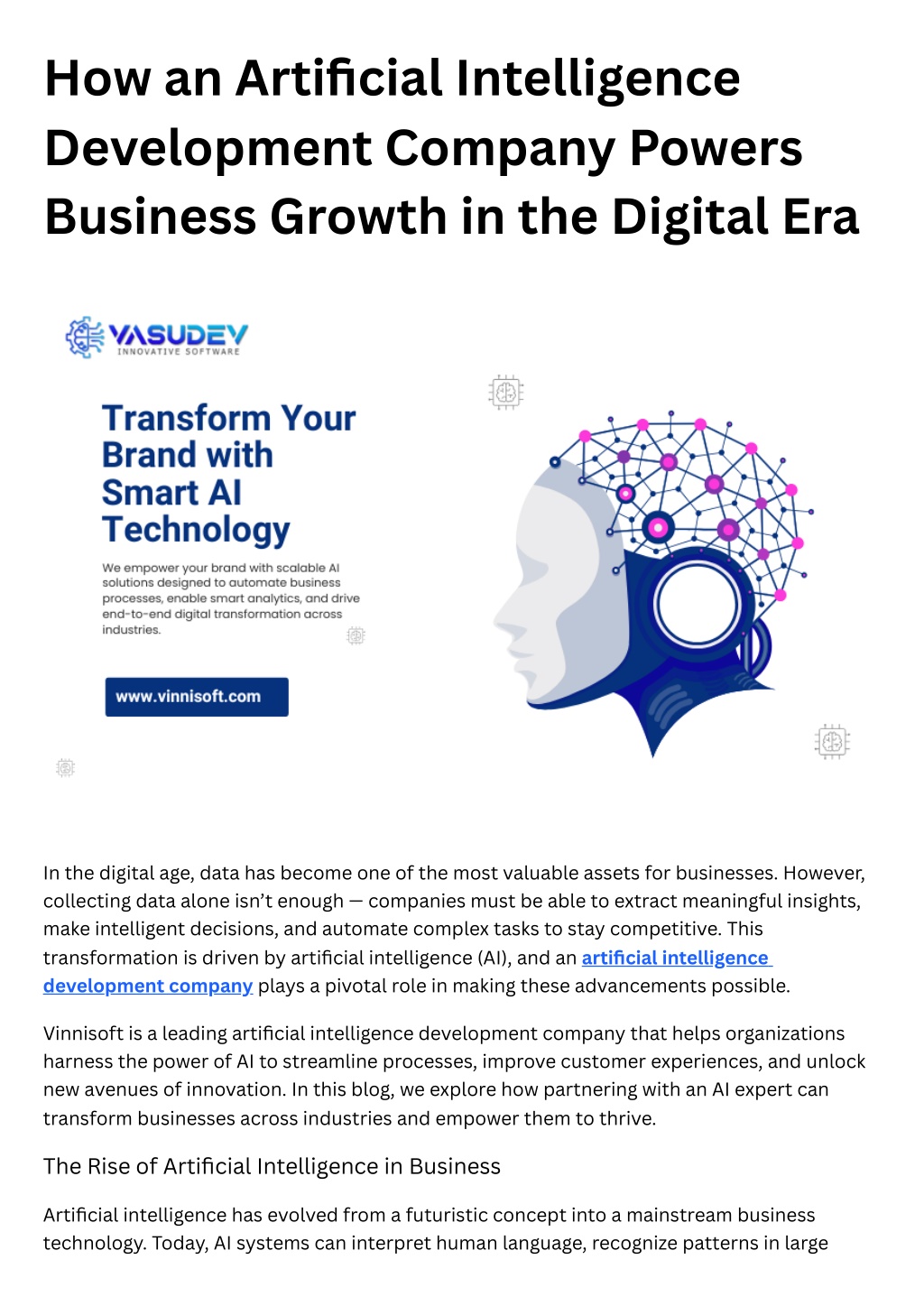 PPT - How an Artificial Intelligence Development Company Powers ...