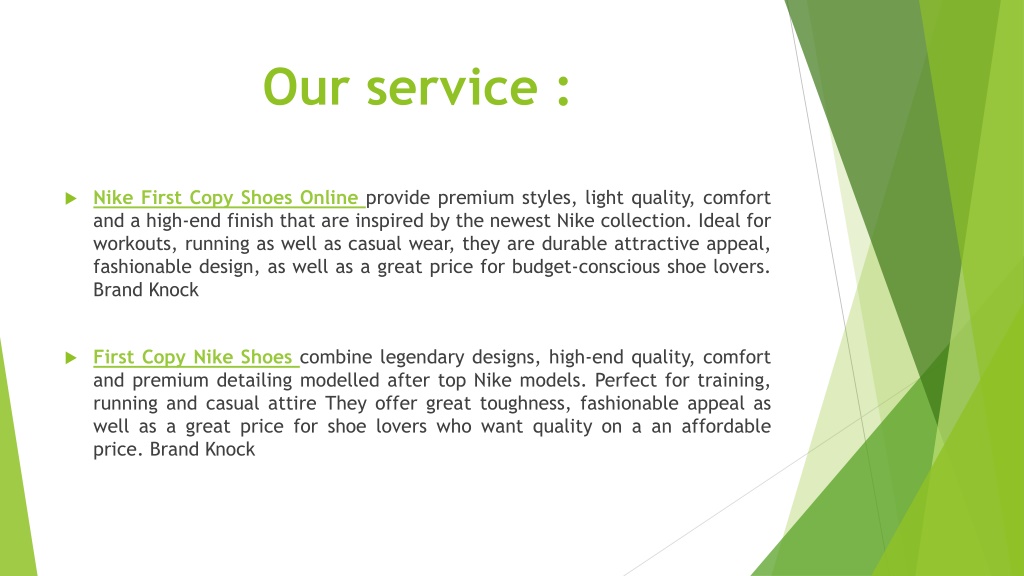 PPT - Buy Top Nike First Copy Shoes Online for Best Deals PowerPoint ...