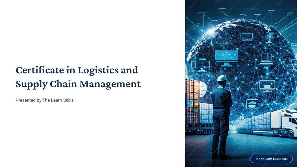 PPT - Certificate in Logistics and Supply Chain Management PowerPoint ...