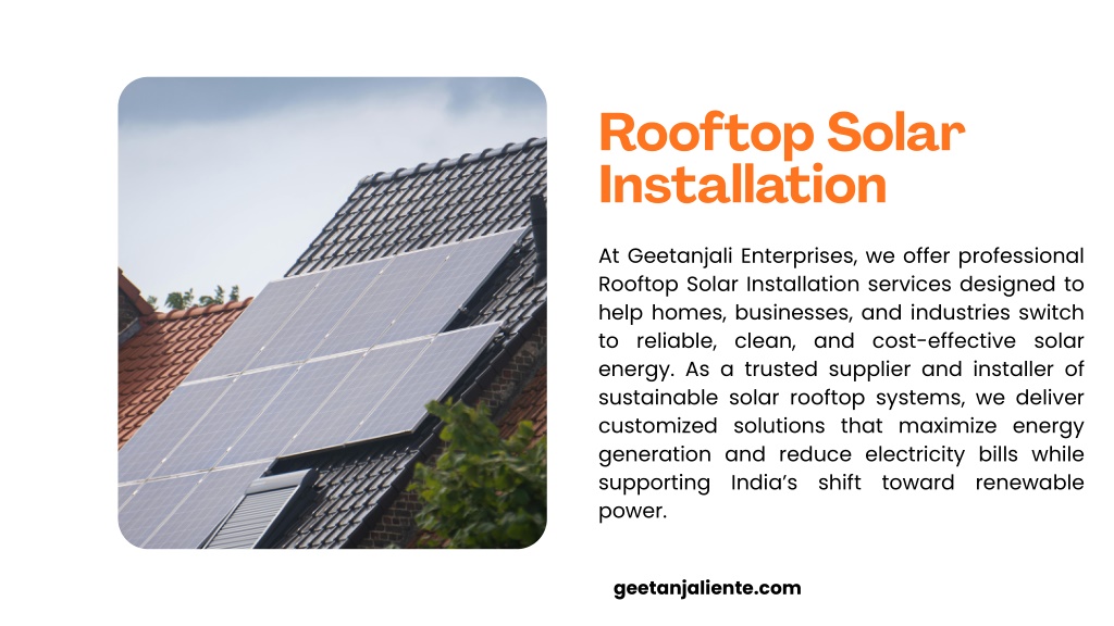 PPT - Rooftop Solar Installation PowerPoint Presentation, free download ...