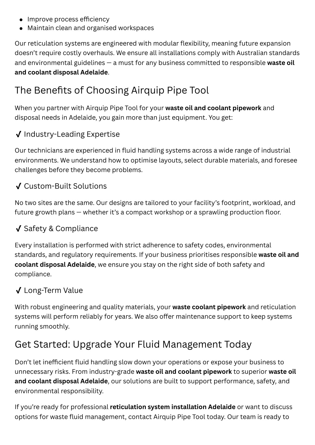 PPT - Waste Coolant Disposal Adelaide | Oil & Coolant Pipework Systems ...