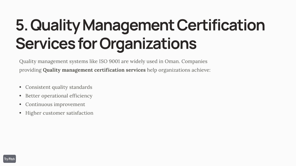 PPT - Top ISO Certification Provider in Oman | Accredited Consultancy ...