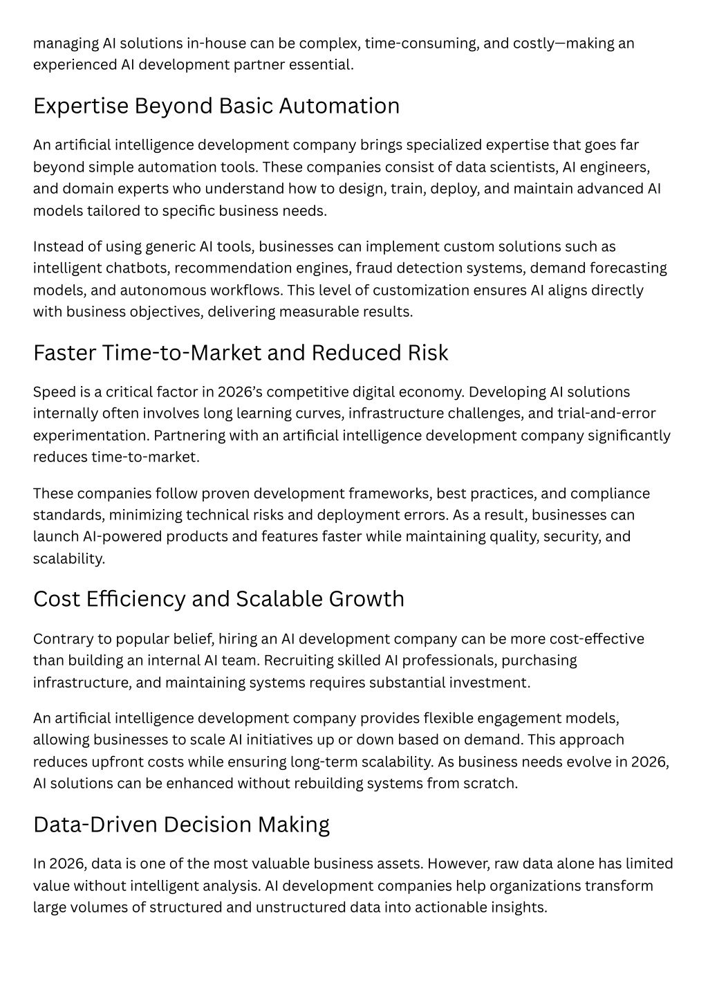 PPT - Why Do Businesses Need an Artificial Intelligence Development ...